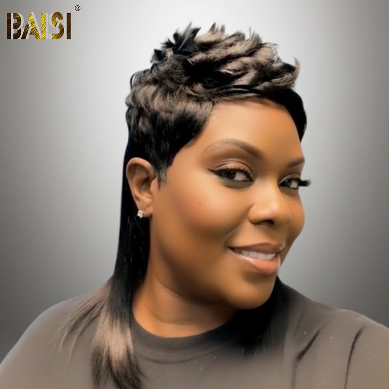 BAISI Restyled Mullet Glueless Wig – BAISI HAIR