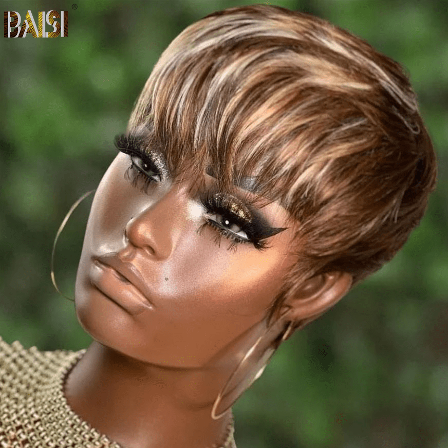 BAISI Mixed Pixie Cut Fringe Wig – BAISI HAIR