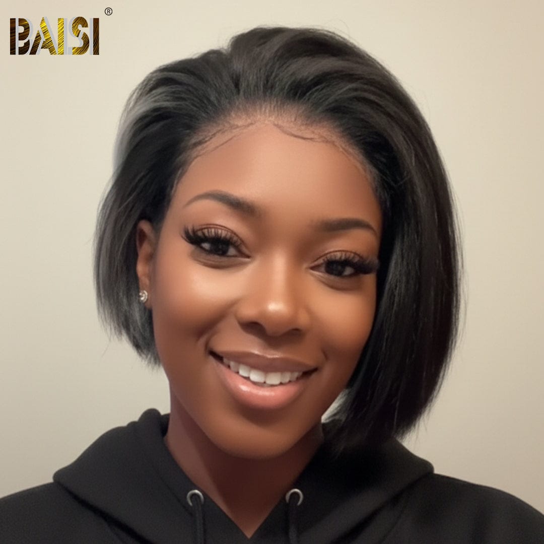 BAISI 13X4 Lace Straight With White Highlight BOB Wig – BAISI HAIR