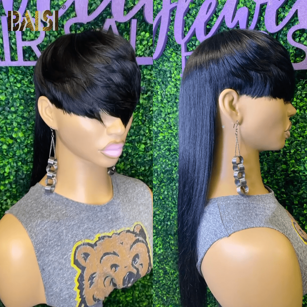 BAISI Sexy Long Mullet Partial Topper (Not A Wig) – BAISI HAIR