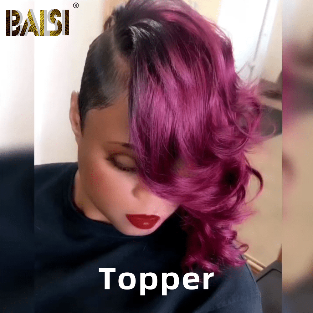 BAISI Stunning Color Wavy Partial Topper (NOT A WIG) – BAISI HAIR
