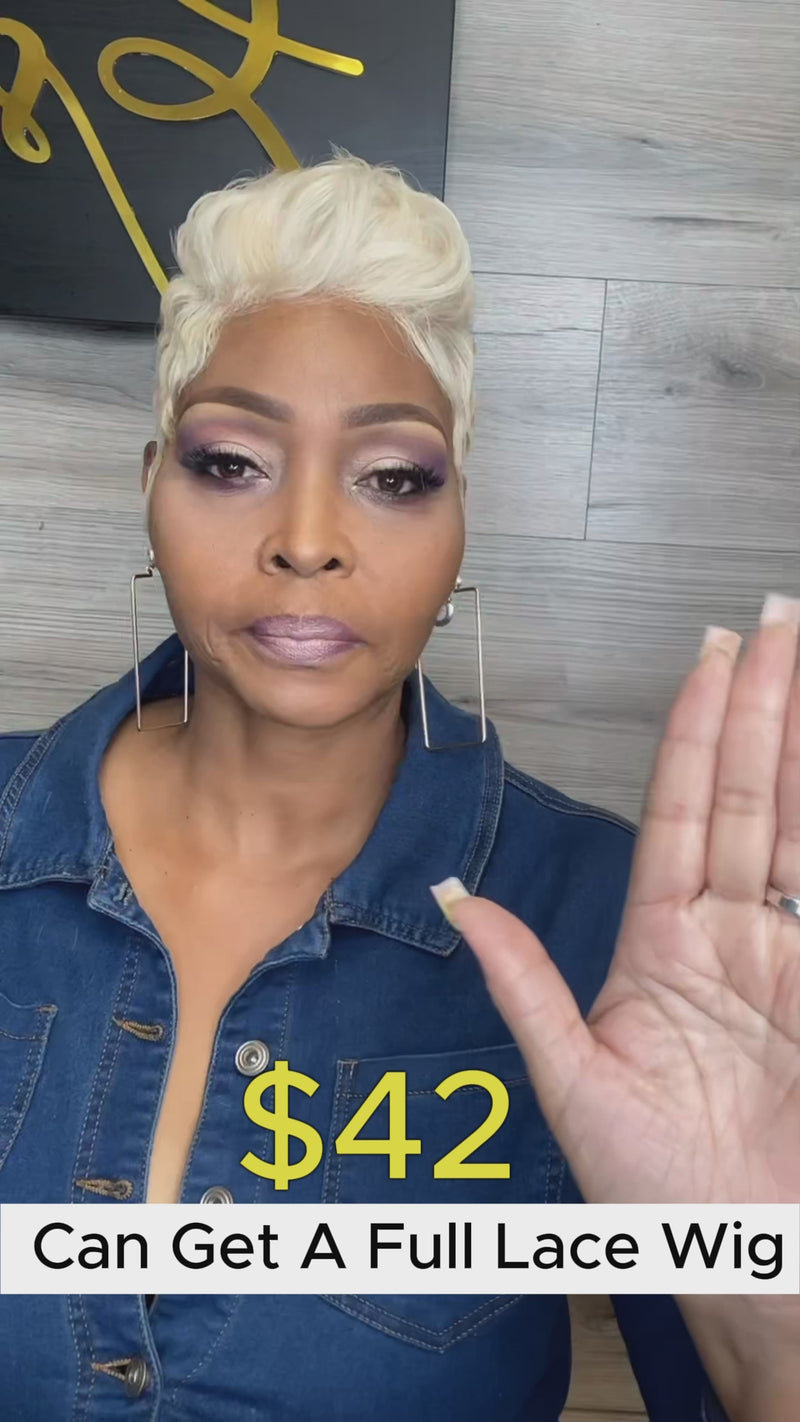 BAISI Blonde Full Lace Pixie Cut Wig – BAISI HAIR